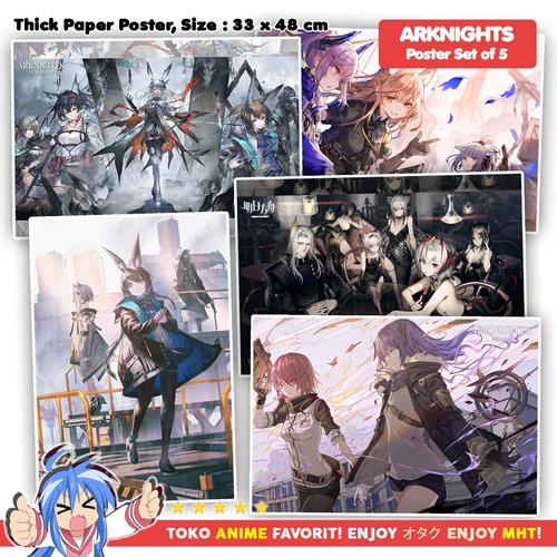 Jual Poster Anime Game Arknights Set Of 5 - Kab. Tangerang ...
