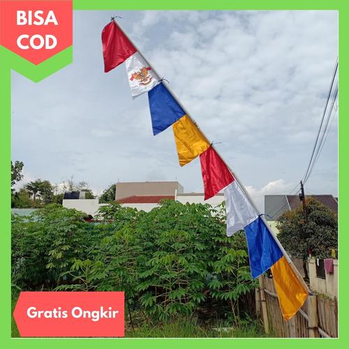Jual Bendera Umbul Umbul Merah Putih Model Gergaji 8 Indonesia Murah - - Merah Putih - Kab ...