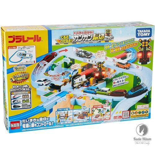 Jual Takara Tomy Plarail Can Can Sound Rail Road Crossing Set Play ...