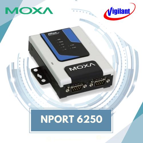 Jual MOXA NPort 6250 2 port RS232/422/485 secure serial device server ...