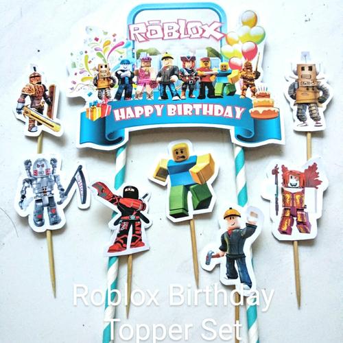 Jual Roblox Cake Topper/Topper Kue Roblox/Topper Birthday Banner Roblox ...