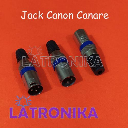 Jual Jack Canon Canare XLR Plug Male Microphone Connector Konektor Mic ...