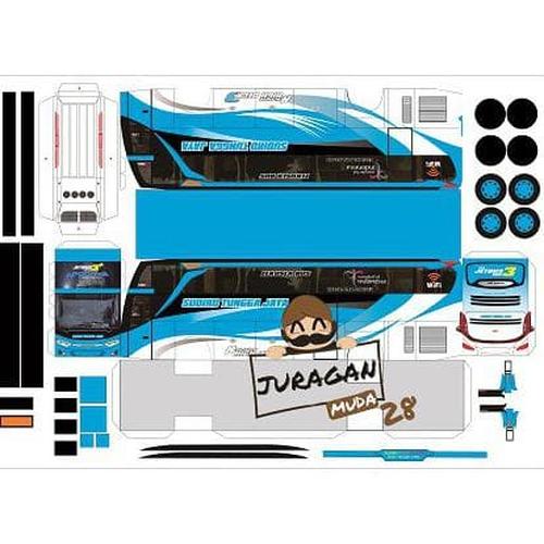 Jual Diy Miniatur Bus Stj Apoorva Papercraft Lembaran - Jakarta Pusat ...