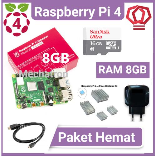 Jual Raspberry Pi 4 model B 8GB Paket Hemat Siap Pakai Made in UK Pi4 8 GB - 256GB - Kota Depok ...