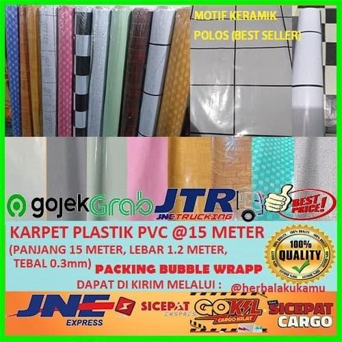 Jual Jual Karpet Plastik PVC 1 ROLL (15 meter) Untuk Alas Meja dan ...