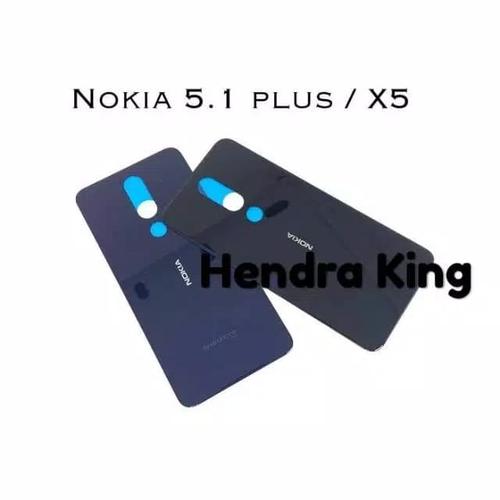 Jual Back casing Nokia 5 .1 plus - Tutup casing belakang Nokia X5 TA1105 - Biru - Jakarta Pusat ...
