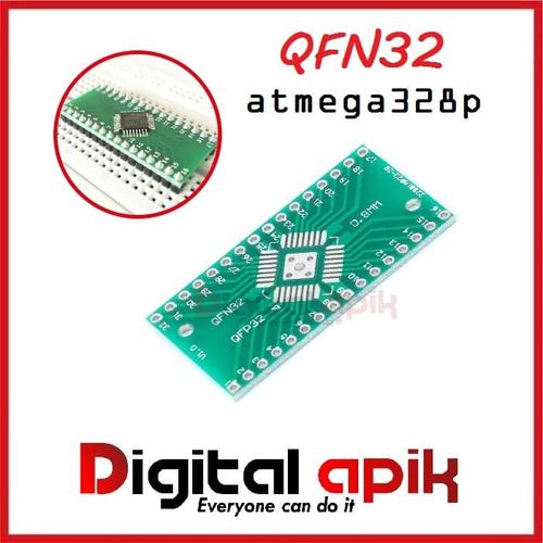 Jual PCB Adapter QFN32 QFP32 Converter SMD to DIP IC Atmega328p STM32 AVR - Kab. Semarang ...