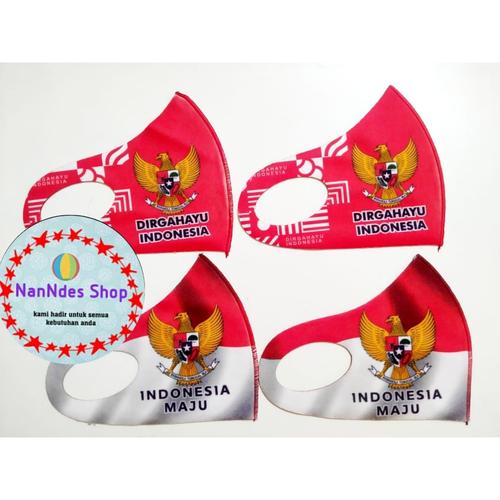 Jual Masker Kain Scuba DEWASA Merah putih Garuda Dirgahayu Indonesia ...