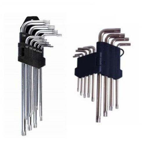 Jual Kunci L Panjang Ujung bintang Set 9 PCS Hex Key Wrench long star ...