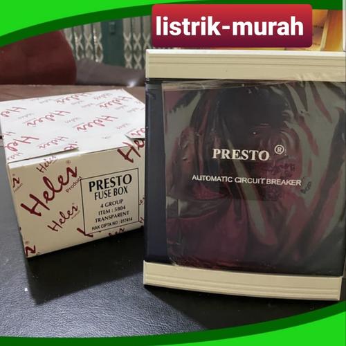 Jual Presto Heles Box MCB 4 Group 4G Inbow Tanam Tutup Transparant ...