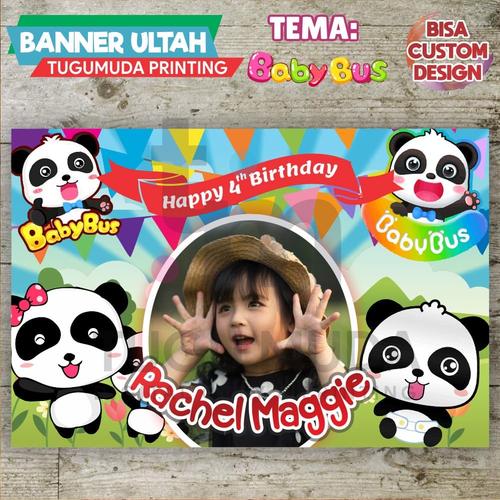 Jual Cetak Banner|Backdrop|Spanduk Ultah / Ulang Tahun Bayi Panda ...