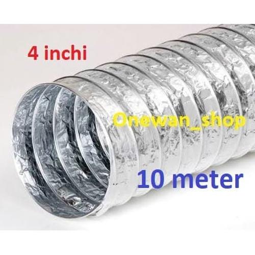 Jual 10 meter pipa exhaust aluminium 4 inchi /flexible cerobong ...