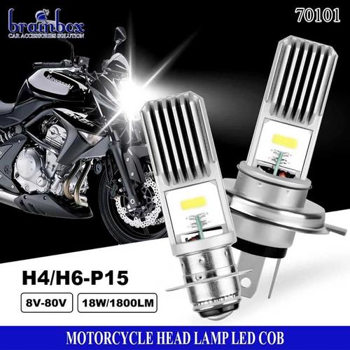 Jual HIGH QUALITY Lampu LED Motor Socket H6 H4 18Watt 1800LM LED COB ...