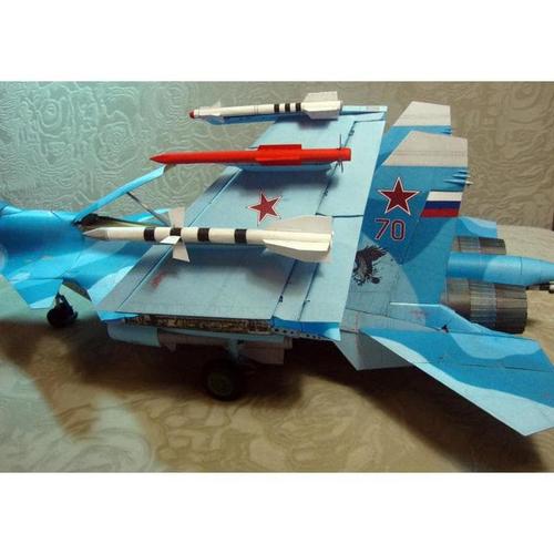 Jual Diy Miniatur Papercraft Pesawat Tempur Sukhoi Su-33 - Jakarta ...