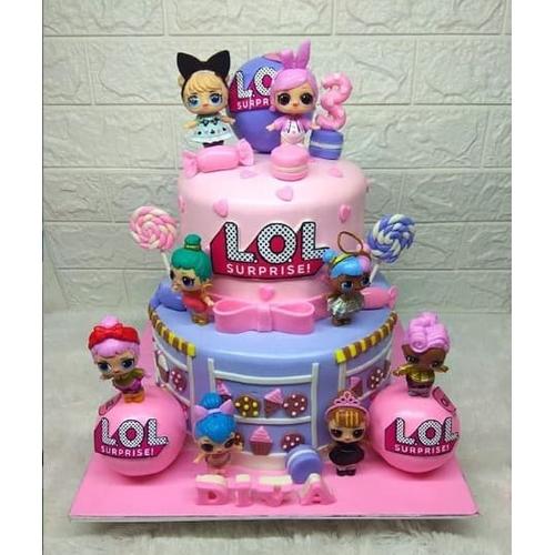 Jual Kue Ulang Tahun LOL 22&18 cm Triple coklat raline cake - Jakarta ...