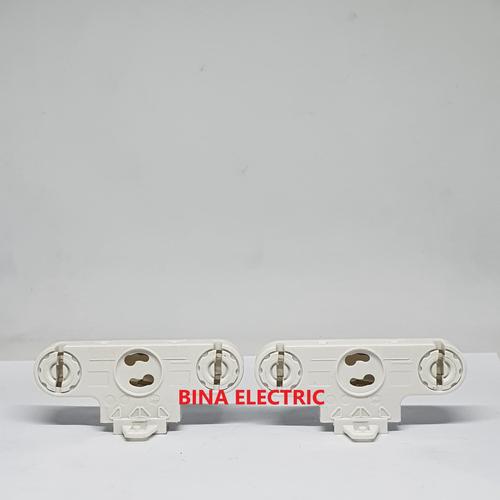 Jual Fitting TL Double / Fitting Lampu TL Dobel Double Lubang Stater T8 ...
