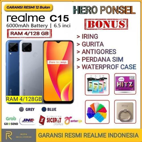 Jual REALME C15 RAM 4/128 GB GARANSI RESMI REALME INDONESIA - Biru No ...