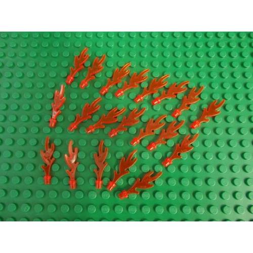 Promo LEGO Transparent Orange Flame with 2 Base Pins (6126) - Jakarta ...