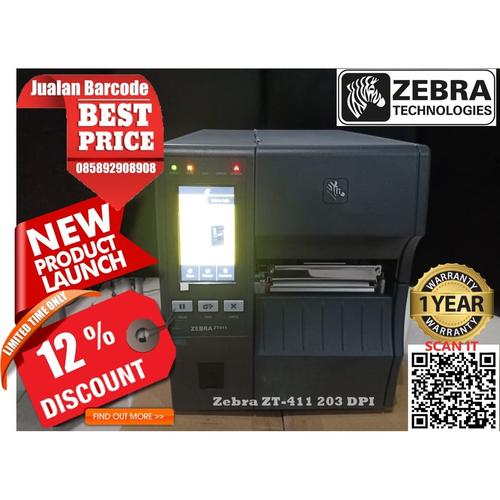 Jual ZEBRA ZT411 | ZT 411 203 DPI PENGGANTI ZT 410 PRINTER BARCODE ...