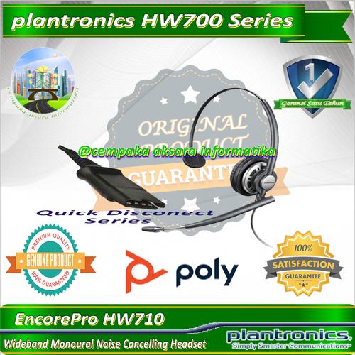 Jual Plantronics EncorePro HW710 Wideband Monoural Noise Cancelling Headset - Jakarta Pusat ...