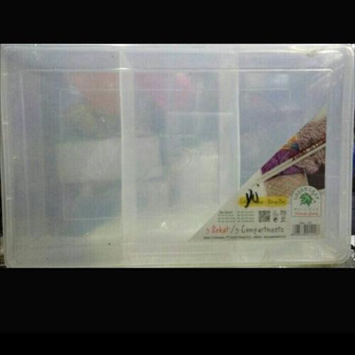 Jual KOTAK PERKAKAS REIKO 1420 SEKAT 3 GREEN LEAF / KOTAK SERBAGUNA ...
