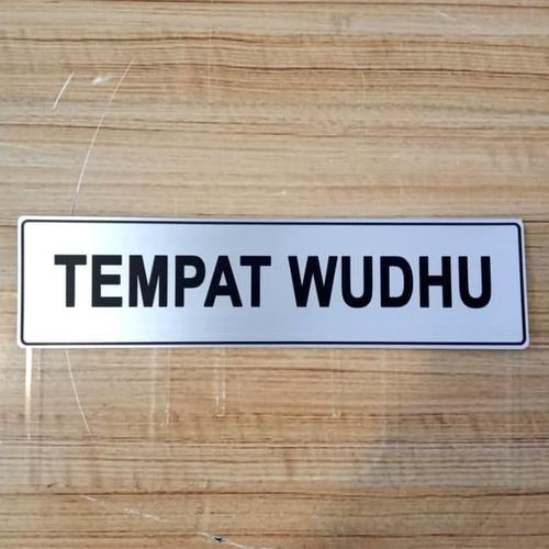 Jual SIGN LABEL TEMPAT WUDHU UKURAN 4X18CM - Jakarta Barat - Berjaya ...