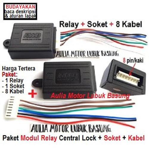 Jual Module Modul Relay central sentral lock pakai soket dan kabel - Jakarta Barat - Radevamotor ...