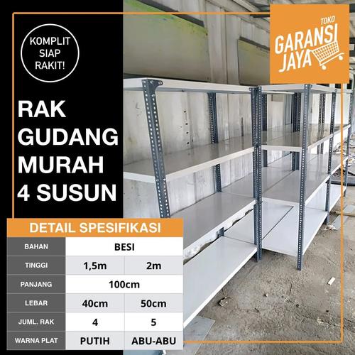 Promo Rak Besi Murah Susun 4 (Uk. Plat 100x40cm) - Kota Surabaya ...