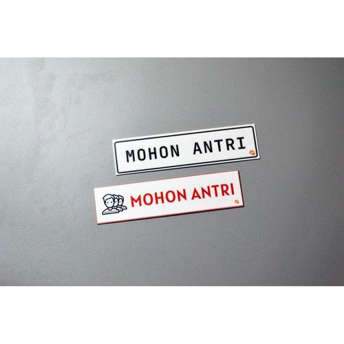 Jual Sign label mohon antri UV PRINT / sign board antri - MOHON ANTRI 1 ...