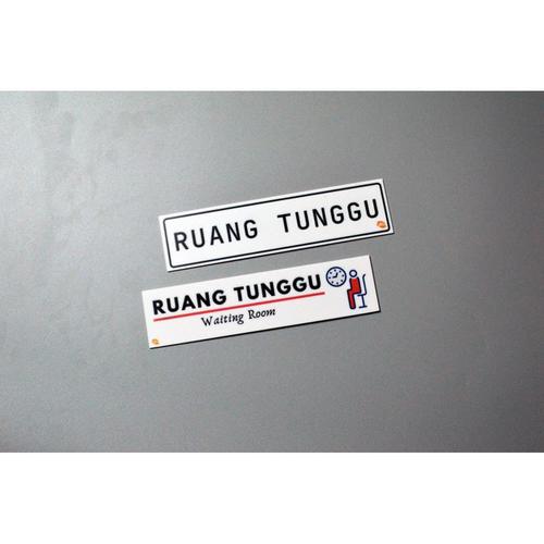 Jual Sign label ruang tunggu UV PRINT / sign board ruang tunggu - Kota ...