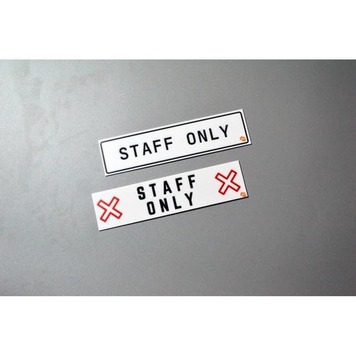 Jual Sign label staff only UV PRINT / Sign board staff only - STAFF ...
