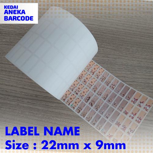 Jual Cetak Stiker Label Nama Anti Air Gambar Karakter CHIP n DALE ...