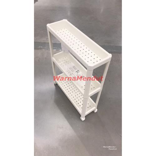 Jual WM IK3881 VESK Rak sempil / Troli dengan roda warna putih ...