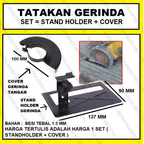 Jual Dudukan Mesin Gerinda Stand Gerind Guide Tatakan Gerinda + Cover ...
