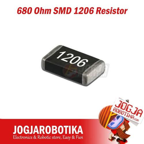 Jual 680 Ohm SMD 1206 Resistor - Kab. Sleman - Jogjarobotika | Tokopedia