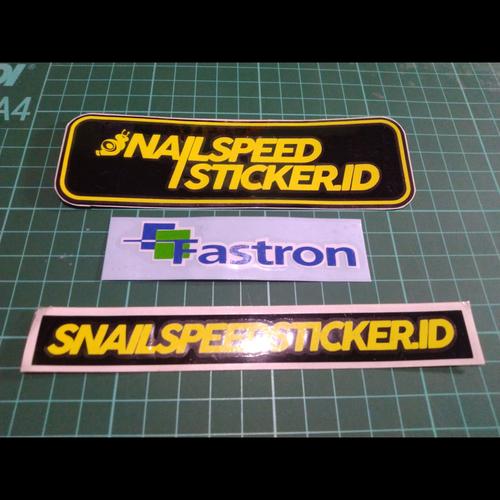 Jual sticker cutting universal logo FASTRON 9x2cm - Kota Bandung ...