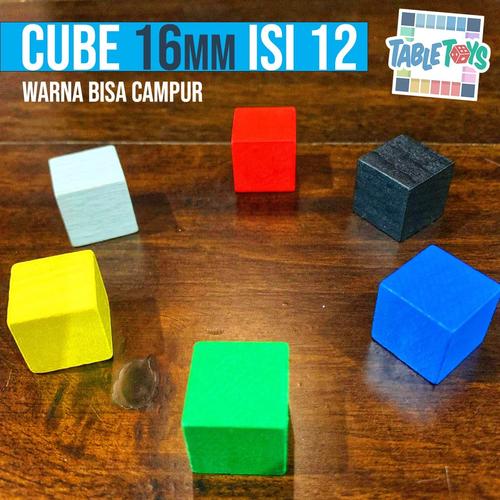 Jual Cube 16mm Game Bits Wooden - Putih - Kota Surabaya - Tabletoys ...