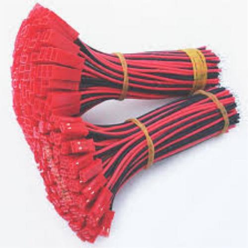 Jual soket merah JST Socket line kabel 2 pin male + female 20cm power ...
