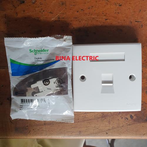 Jual Outlet Data CAT6 CAT 6 Schneider Classic Stopkontak Data Schneider ...