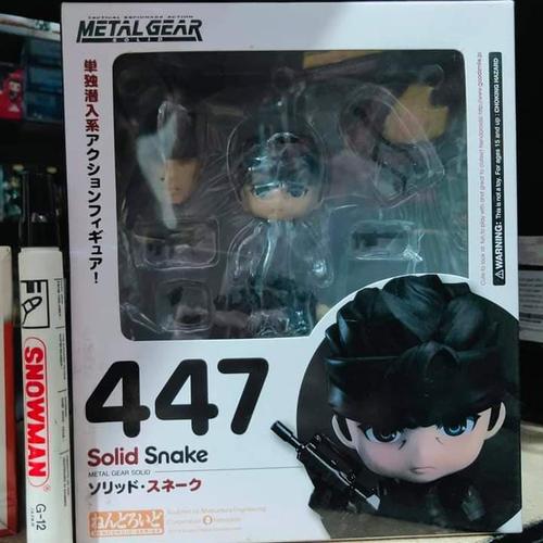 Jual mainan figure nendo 447 solid snake nendoroid recast tinggi ...