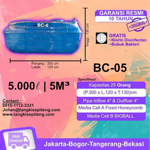 Jual BIOFILTER IPAL 5000 Liter / 5m3 | Septic Tank BIOTANK - Jakarta ...