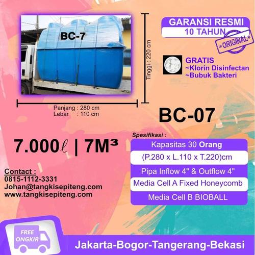 Jual BIOFILTER IPAL 7000 Liter / 7m3 | Septic Tank BIOTANK - Jakarta ...