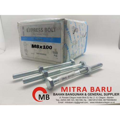 Jual Baut Mur Putih Setengah Drat 8x100 - Kota Cilegon - Mitra Baru ...