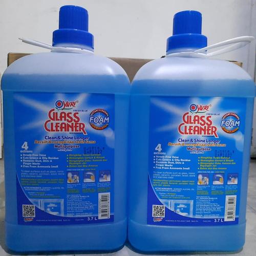 Jual Yuri Glass Cleaner Foam Fresh Blue 3.7 L Pembersih Kaca Serbaguna ...