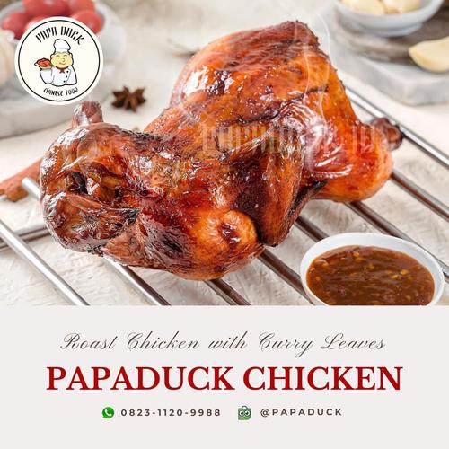 Jual AYAM PANGGANG PAPADUCK bawang putih goreng, daun kari, cabe kering ...