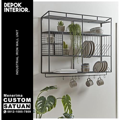 Jual Rak dinding dapur / rak dapur gantung / rak piring gantung / rak ...