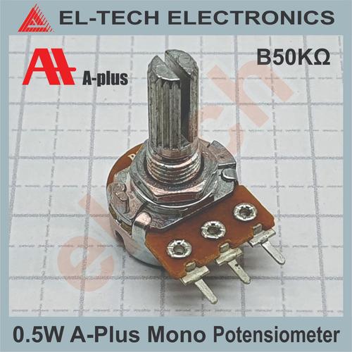 Jual 50K 50 K ohm 0.5W A-Plus Mono Potentiometer Potensiometer Potensio ...