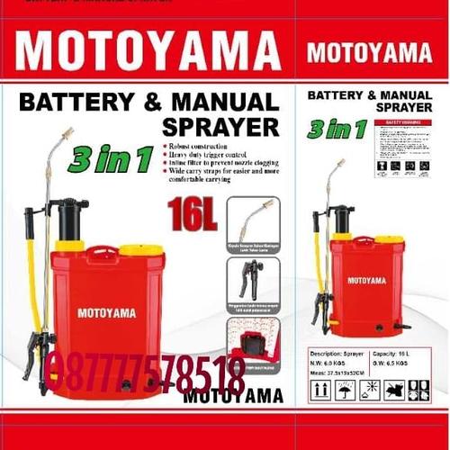 Jual Sprayer Elektrik Motoyama 3 IN 1 - Jakarta Barat - Sinar Jaya ...