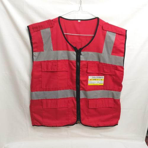 Jual Rompi Proyek Super Bahan Kain Drill Merah - Jakarta Pusat - TUGU ...