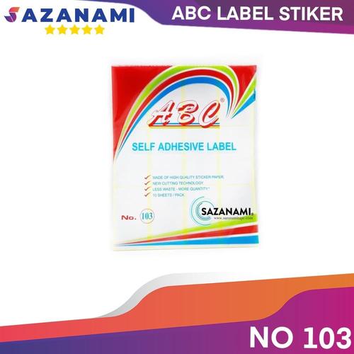 Jual ABC LABEL 103 STIKER LABEL SELF ADHESIVE LABEL LABEL UNDANGAN ...